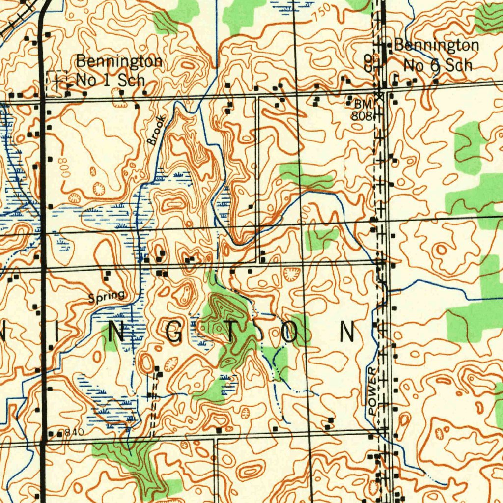 Corunna, MI (1944, 62500-Scale) Map by United States Geological Survey ...