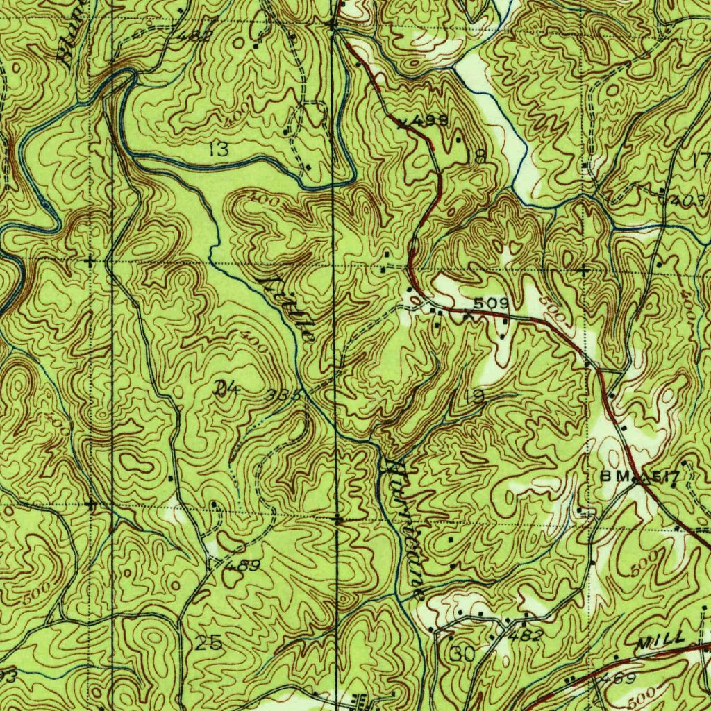 Cottondale, AL (1934, 62500-Scale) Map by United States Geological ...