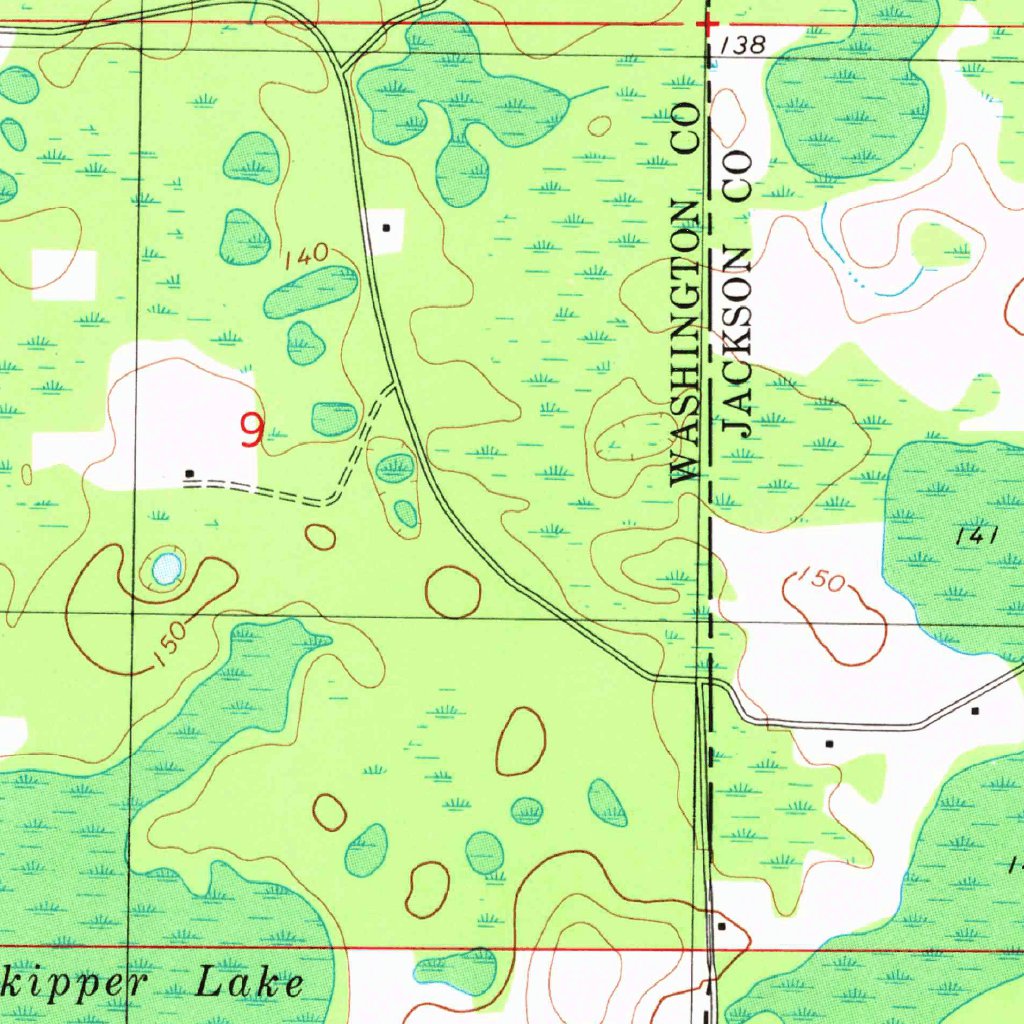 Cottondale West, FL (1982, 24000-Scale) Map by United States Geological ...
