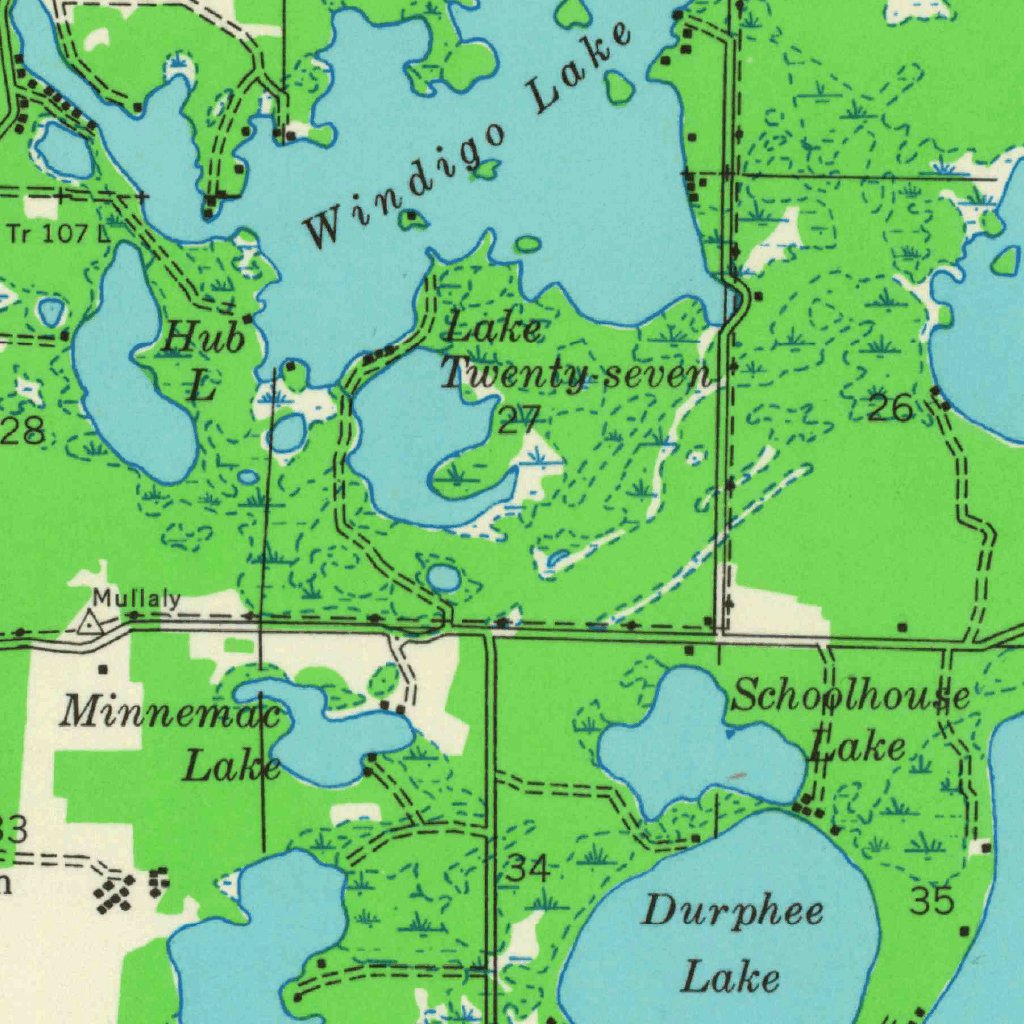 Couderay, WI (1944, 48000-Scale) Map by United States Geological Survey ...