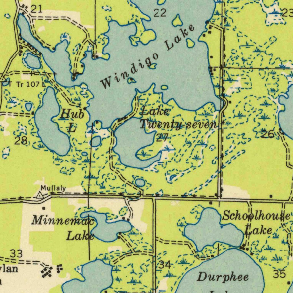 Couderay, WI (1948, 48000-Scale) Map by United States Geological Survey ...