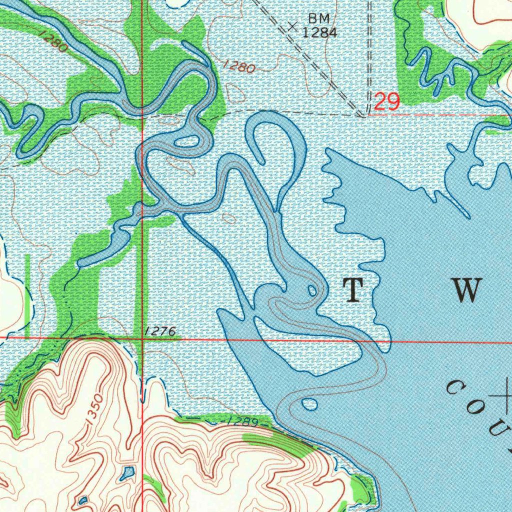 Council Grove Lake, KS (1971, 24000-Scale) Map by United States ...