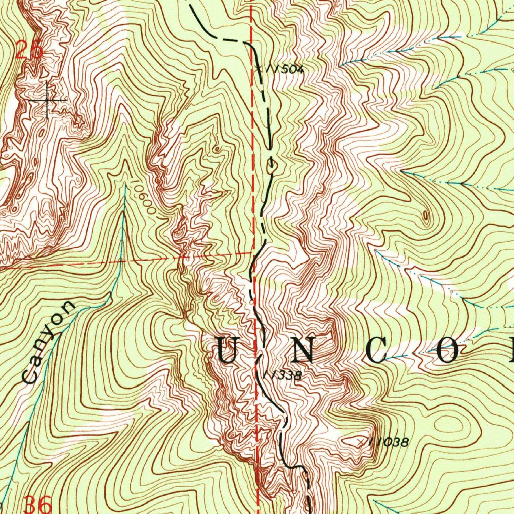 Courthouse Mountain, CO (1963, 24000-Scale) Map by United States ...