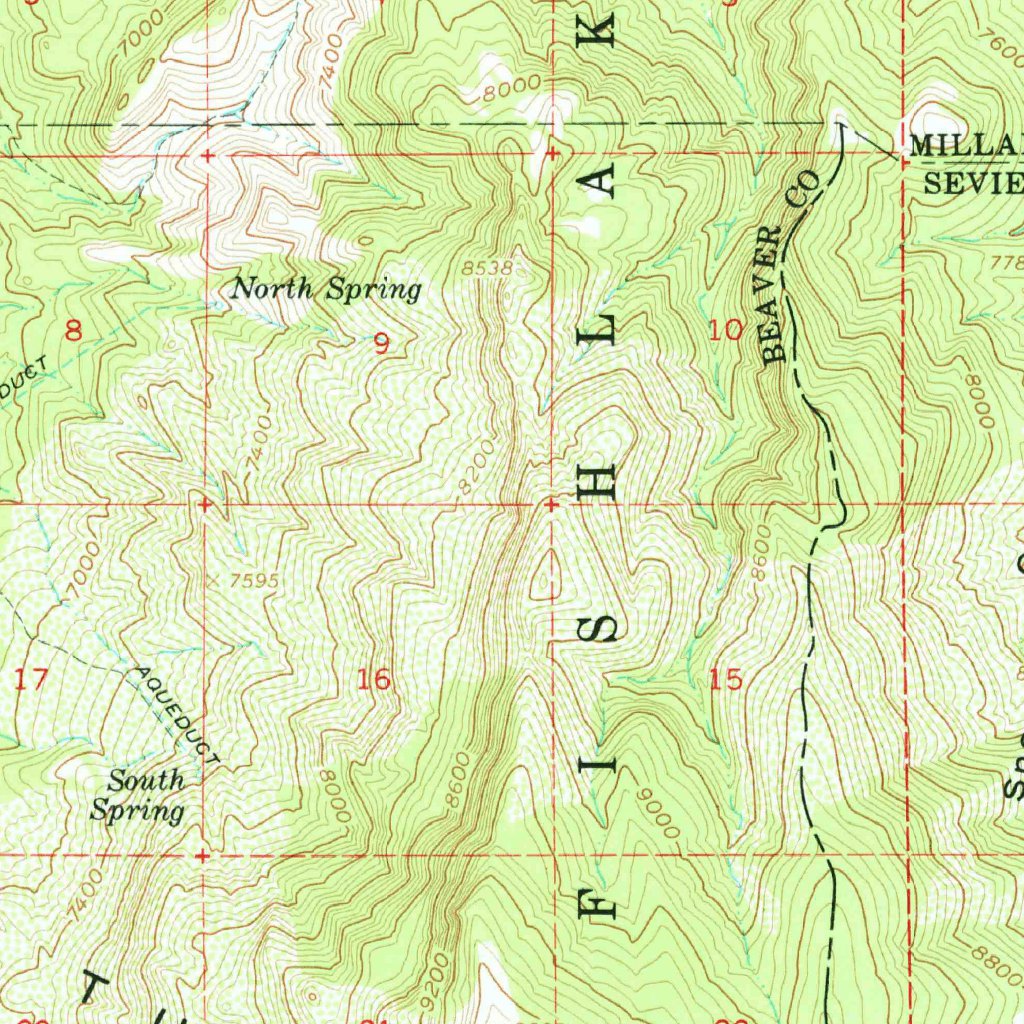 Cove Fort, UT (1962, 62500-Scale) Map by United States Geological ...