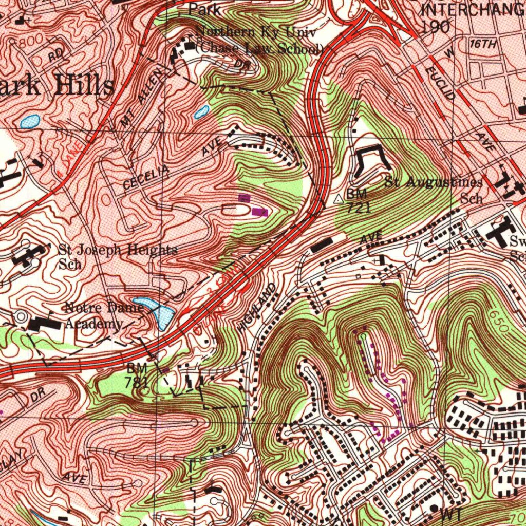 Covington, KY-OH (1981, 24000-Scale) Map by United States Geological ...