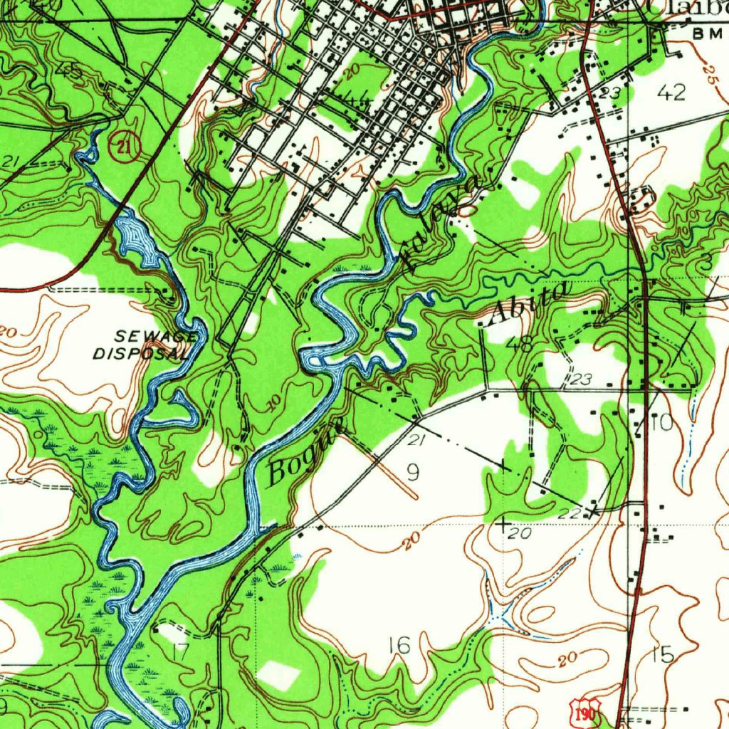Covington, LA (1950, 62500-Scale) Map by United States Geological ...