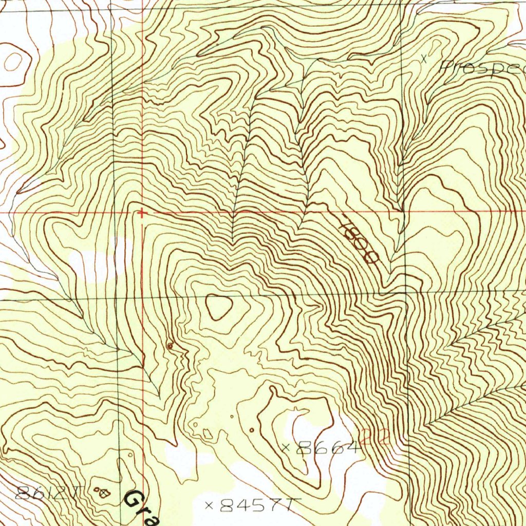 Cowtrack Mountain, CA (1986, 24000-Scale) Map by United States ...