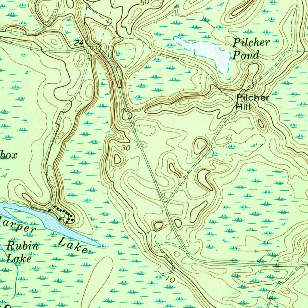 Cox, GA (1978, 24000-Scale) Map by United States Geological Survey ...