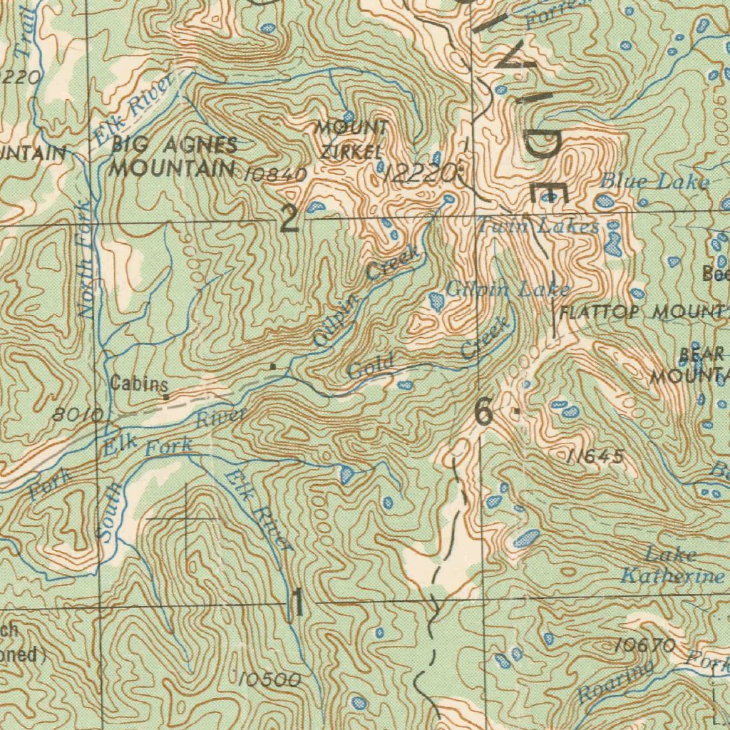 Craig, CO-WY (1957, 250000-Scale) Map by United States Geological ...