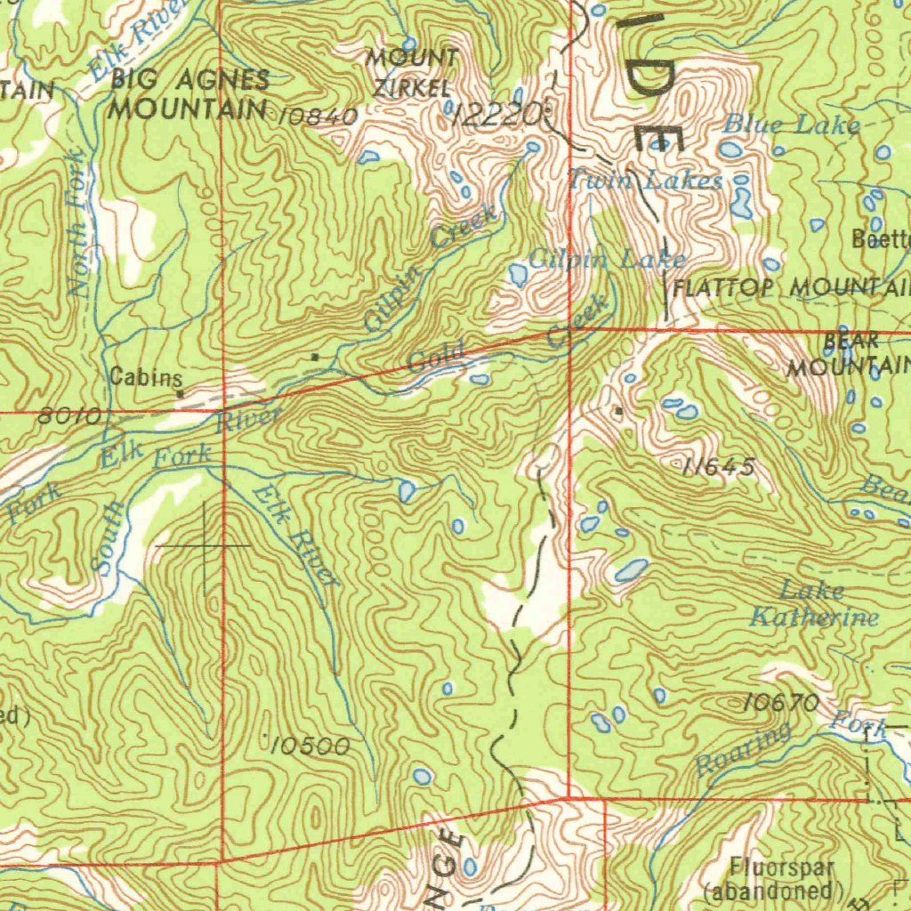 Craig, CO-WY (1958, 250000-Scale) Map by United States Geological ...