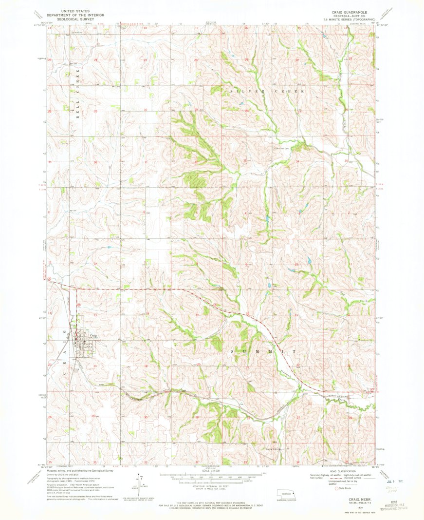 Craig, NE (1970, 24000-Scale) Map by United States Geological Survey ...