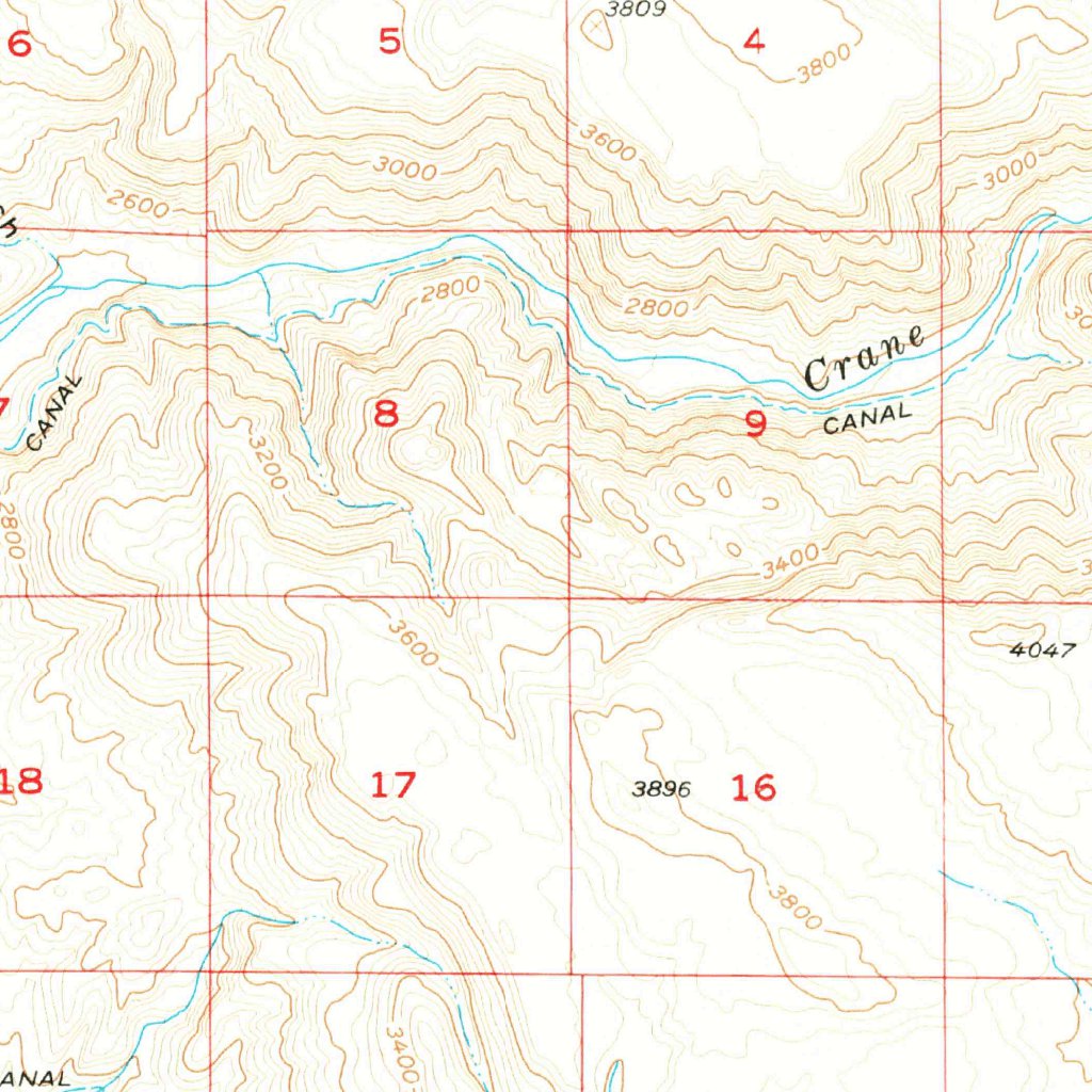 Crane Creek Reservoir, ID (1957, 62500-Scale) Map by United States ...