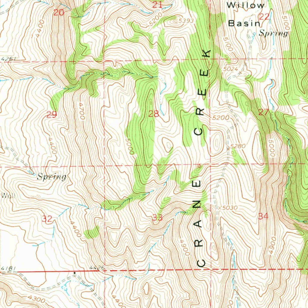 Crane, OR (1960, 62500-Scale) Map by United States Geological Survey ...