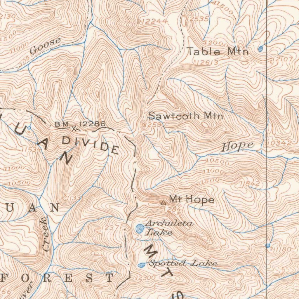 Creede, CO (1914, 125000-Scale) Map by United States Geological Survey ...