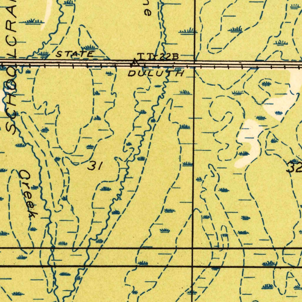 Creighton, MI (1931, 31680-Scale) Map by United States Geological ...