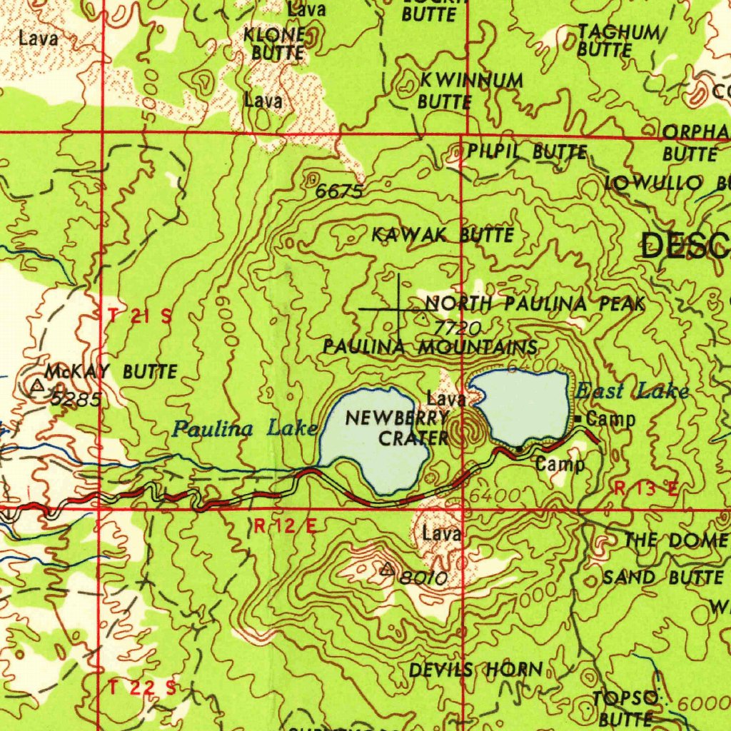 Crescent, OR (1958, 250000-Scale) Map by United States Geological ...
