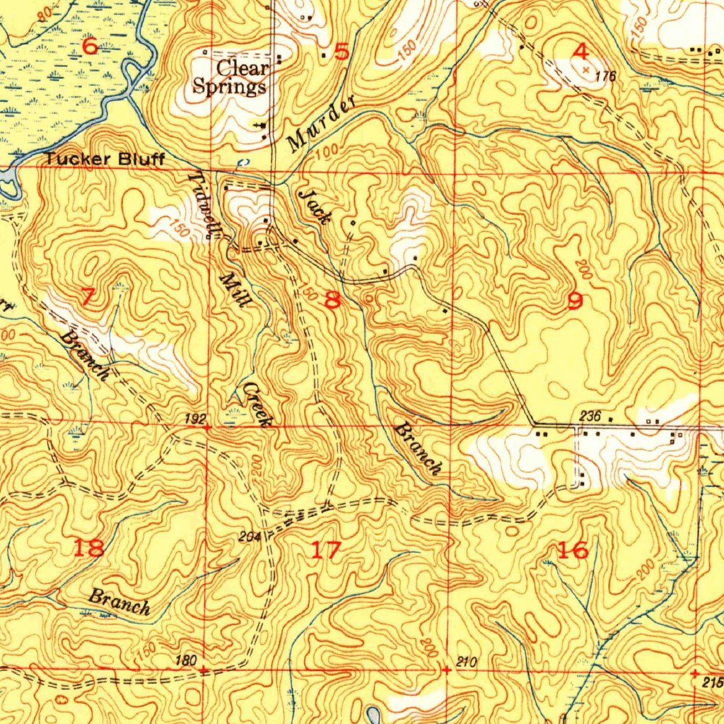 Crestview, FL-AL (1951, 62500-Scale) Map by United States Geological ...