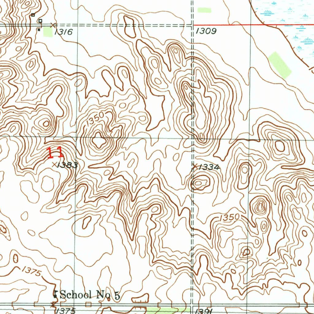 Crete, ND (1952, 24000-Scale) Map by United States Geological Survey ...