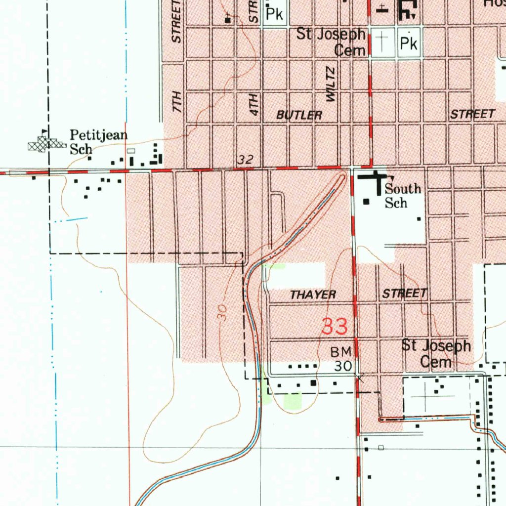 Crowley East, LA (1983, 24000-Scale) Map by United States Geological ...