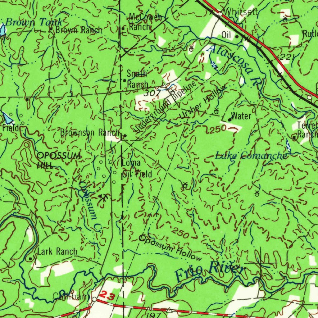 Crystal City, TX (1968, 250000-Scale) Map by United States Geological ...