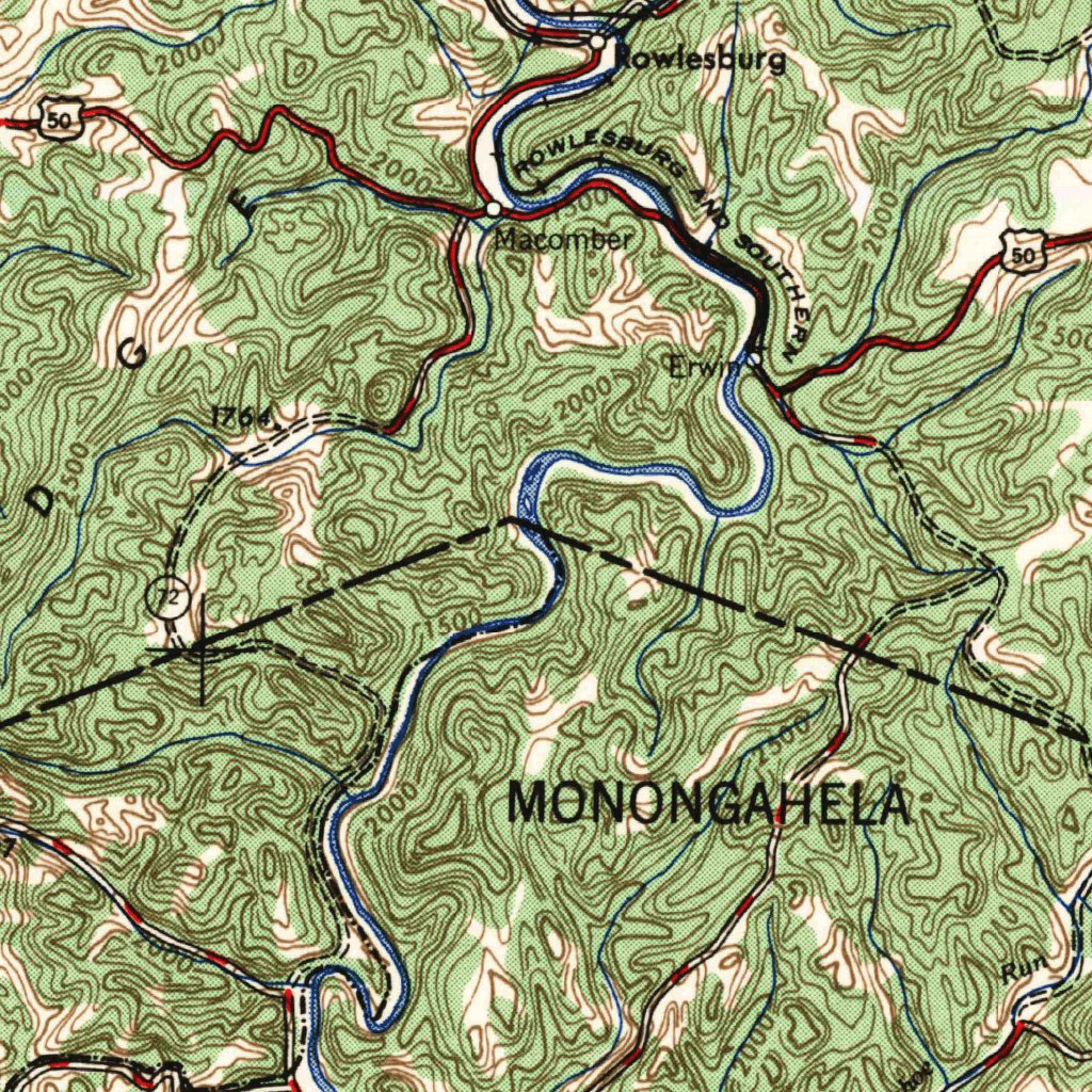 Cumberland, MD-WV-PA-VA (1948, 250000-Scale) Map by United States ...