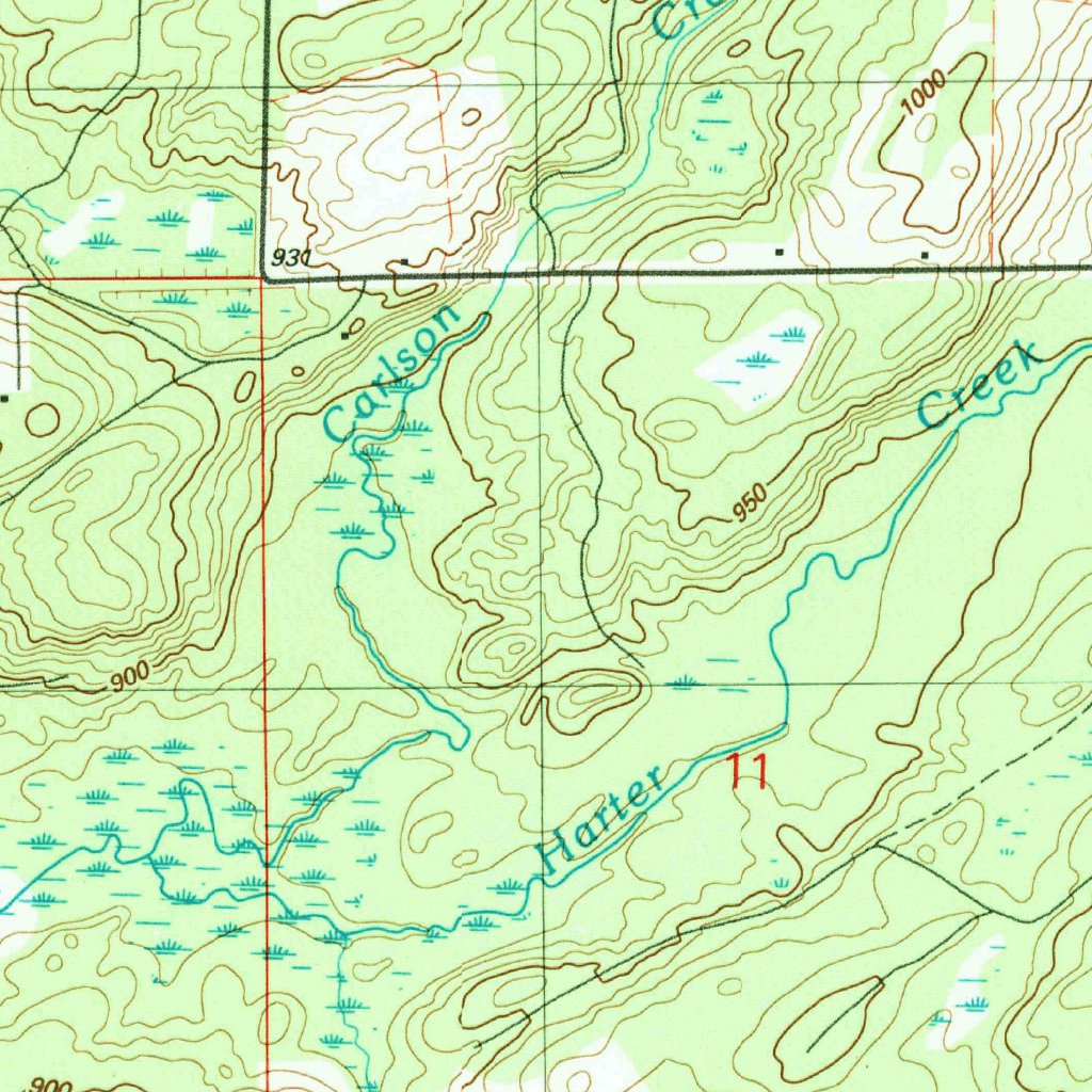 Cunard, MI (1989, 24000-Scale) Map by United States Geological Survey ...