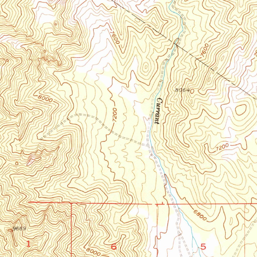Currant Mountain, NV (1957, 62500-Scale) Map by United States ...