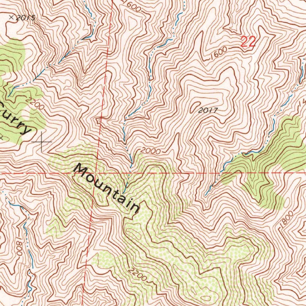 Curry Mountain, CA (1969, 24000-Scale) Map by United States Geological ...