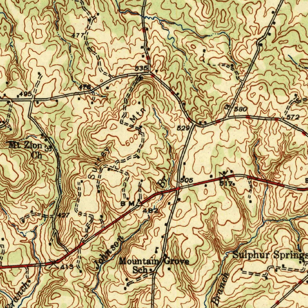 Cushing, TX (1945, 62500-Scale) Map by United States Geological Survey ...