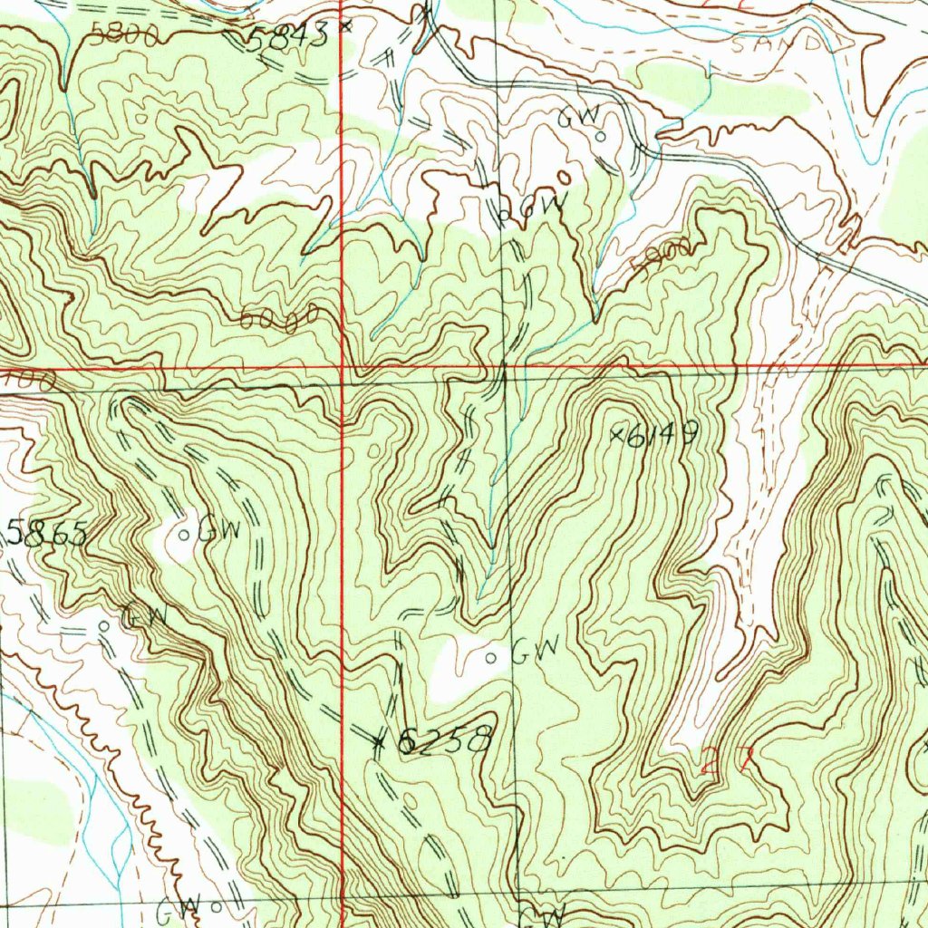 Cutter Canyon, NM (1985, 24000-Scale) Map by United States Geological ...