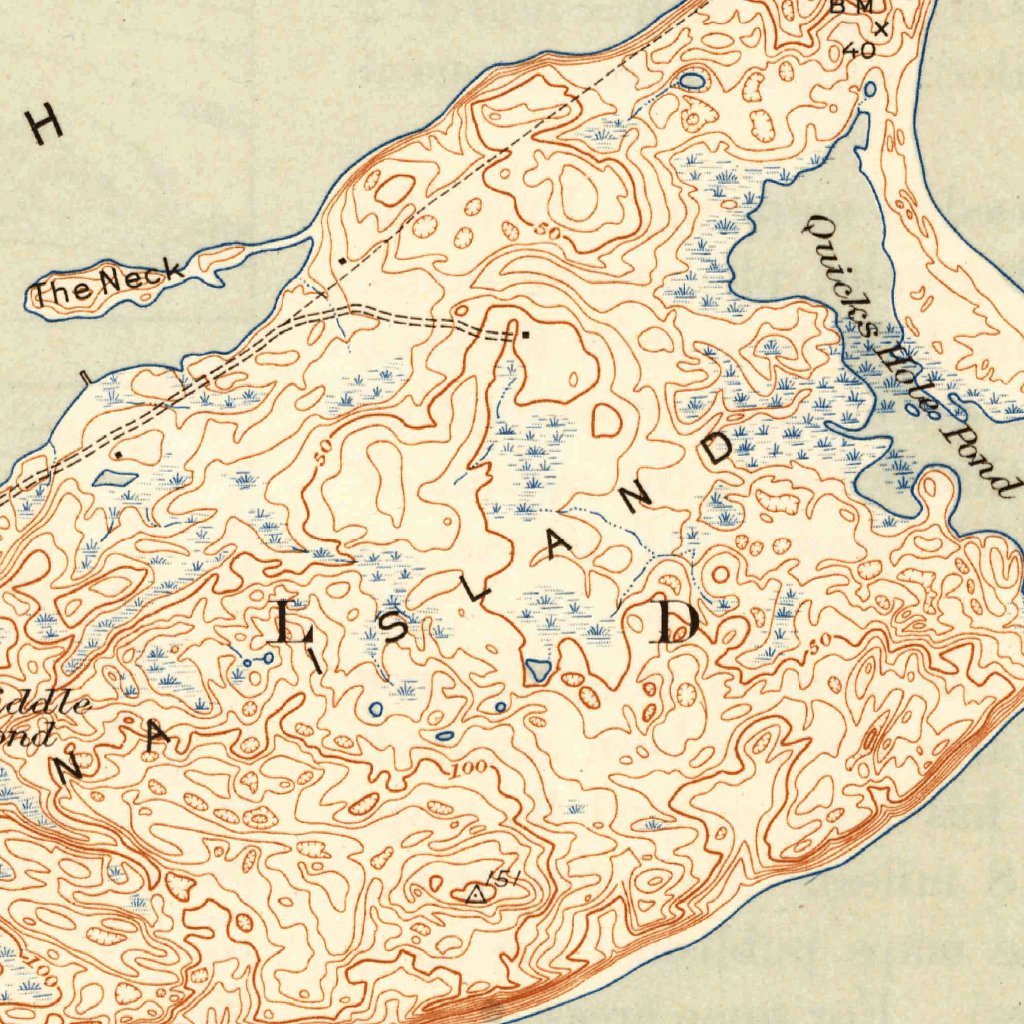 Cuttyhunk, MA (1944, 31680-Scale) Map by United States Geological ...