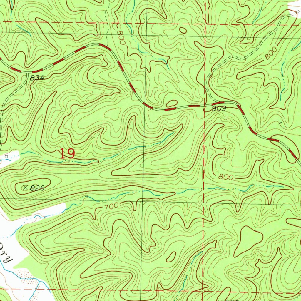 Cyclone Hollow, MO (1981, 24000-Scale) Map by United States Geological ...