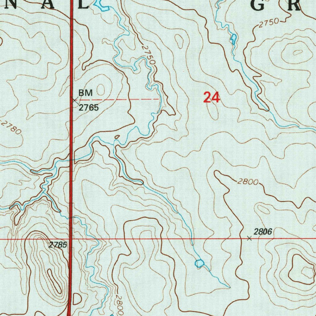 Daglum SW, ND (1997, 24000-Scale) Map by United States Geological ...