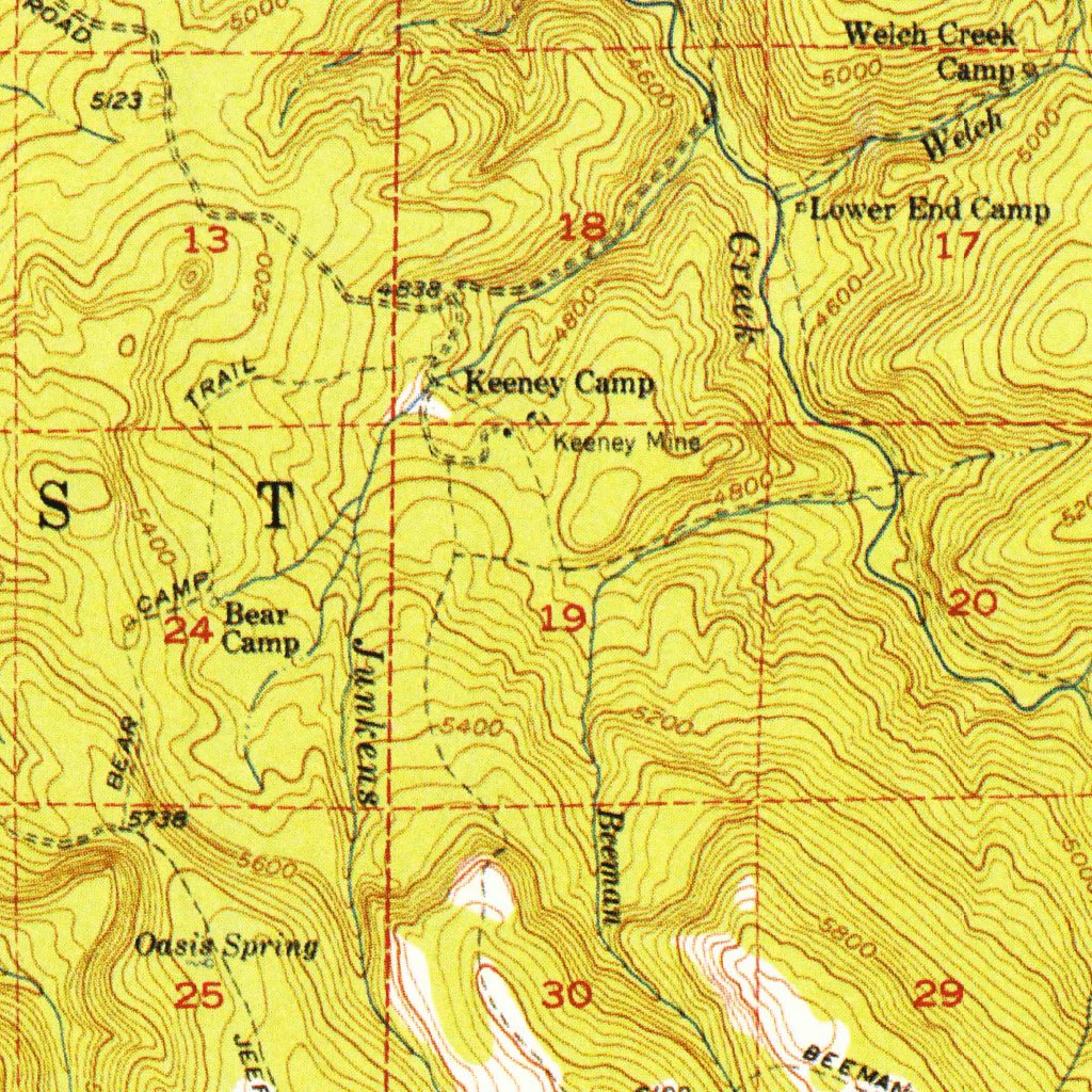 Dale, OR (1951, 62500-Scale) Map by United States Geological Survey ...