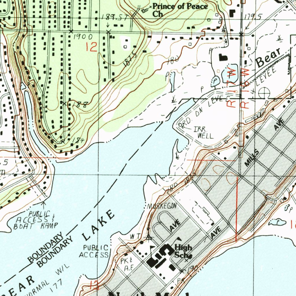 Dalton, MI (1983, 25000-Scale) Map by United States Geological Survey ...