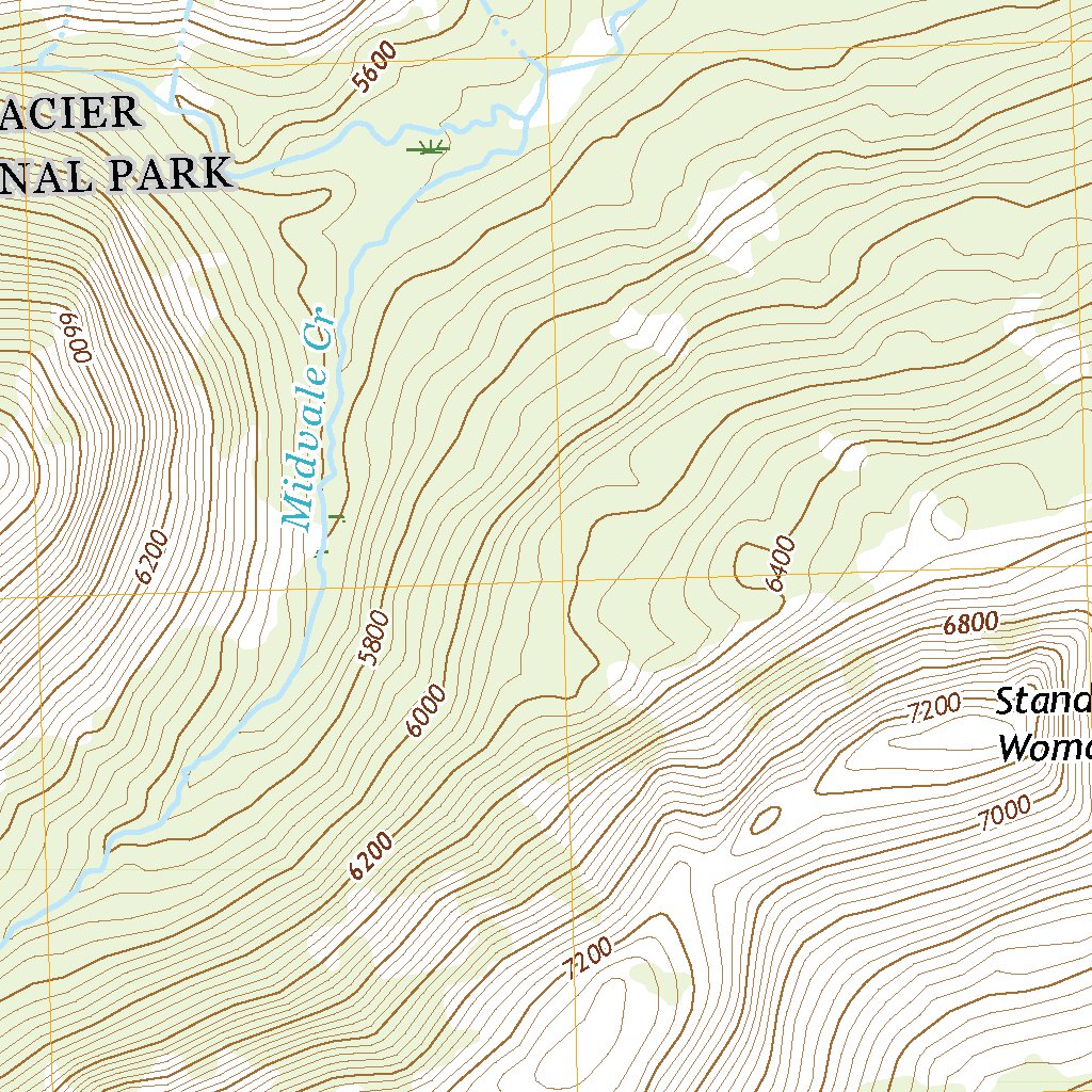 Dancing Lady Mountain, MT (2020, 24000-Scale) Map by United States ...