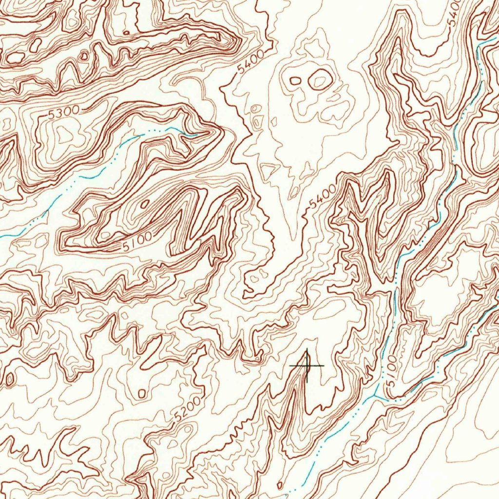 Dancing Rocks, AZ (1968, 24000-Scale) Map by United States Geological ...
