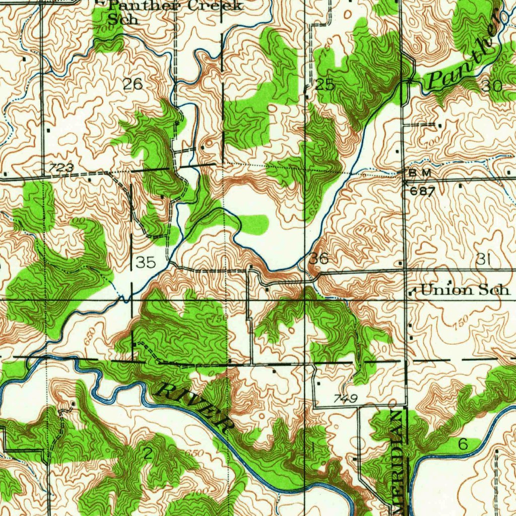 Danvers, IL (1927, 62500-Scale) Map by United States Geological Survey ...