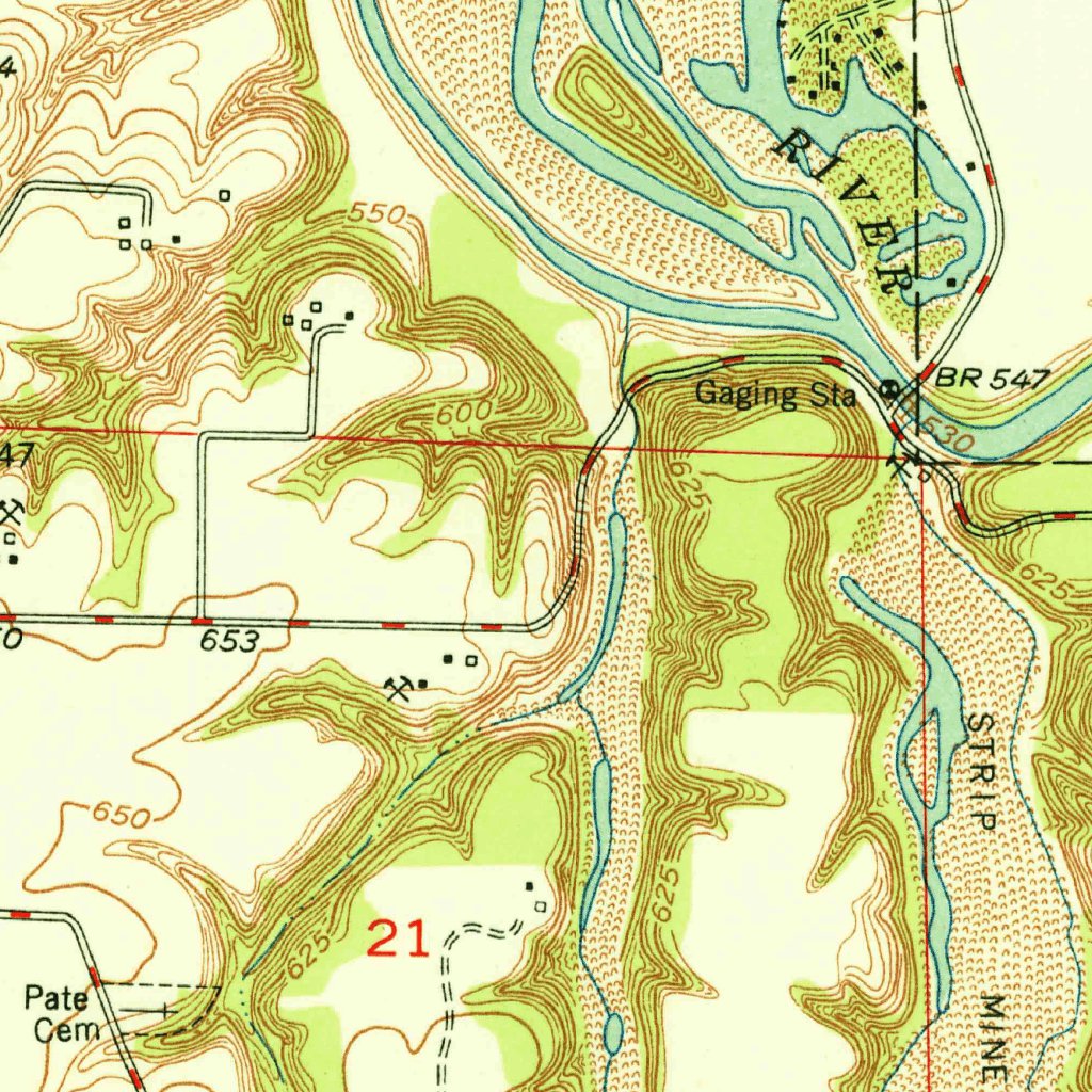 Danville SW, IL (1950, 24000-Scale) Map by United States Geological ...