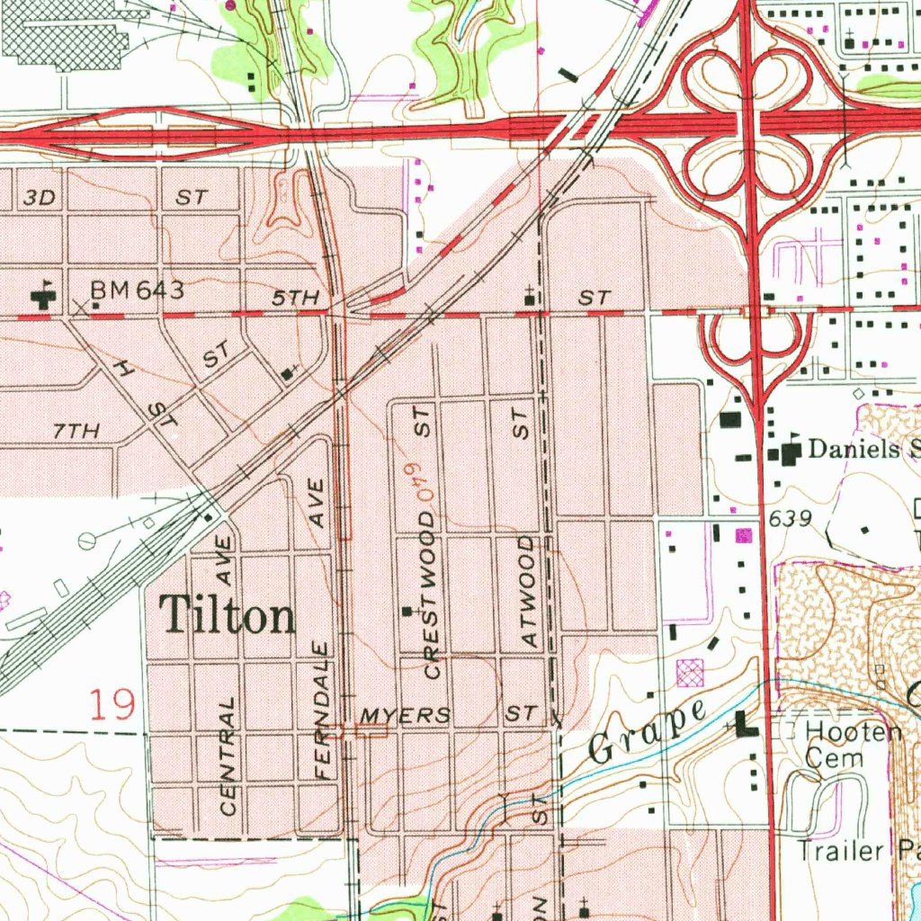 Danville SW, IL (1966, 24000-Scale) Map by United States Geological ...