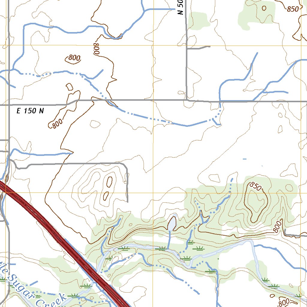 Darlington, IN (2022, 24000-Scale) Map by United States Geological ...