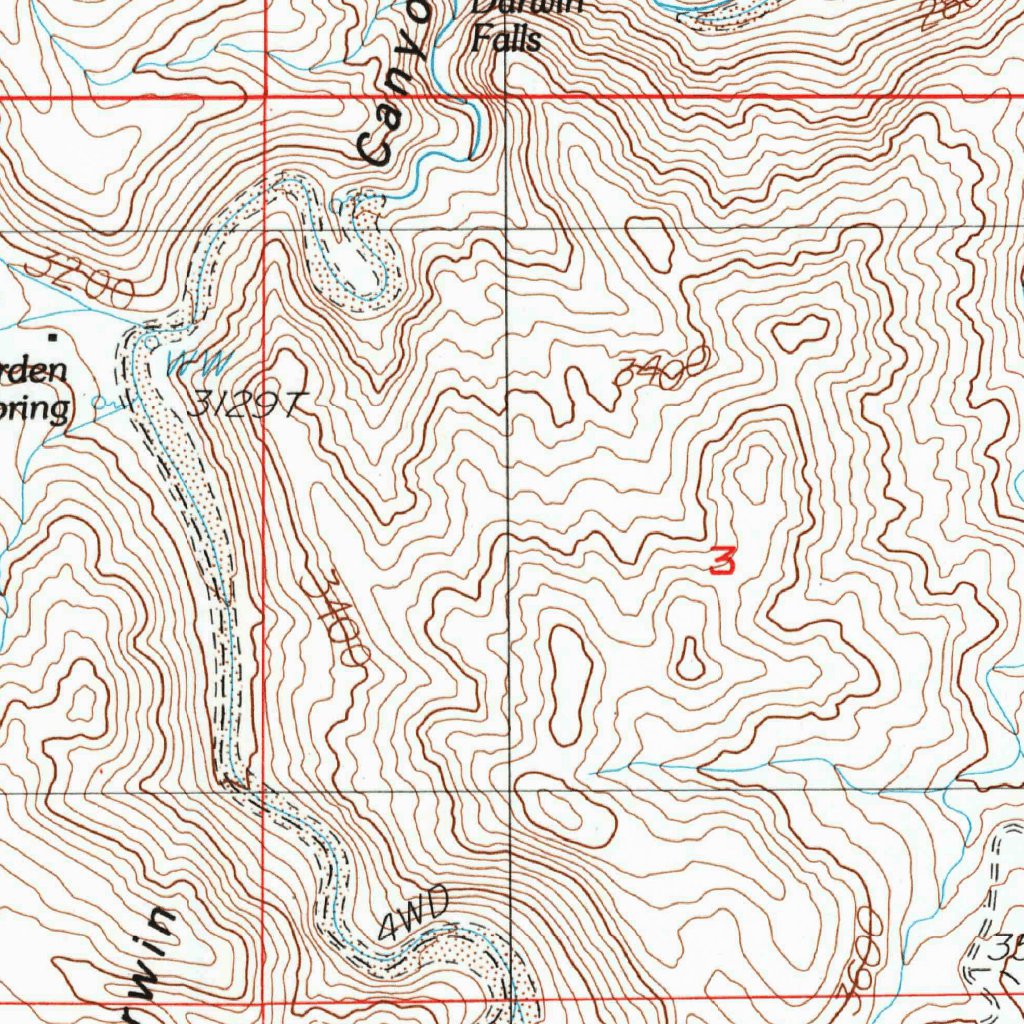 Darwin, CA (1987, 24000-Scale) Map by United States Geological Survey ...