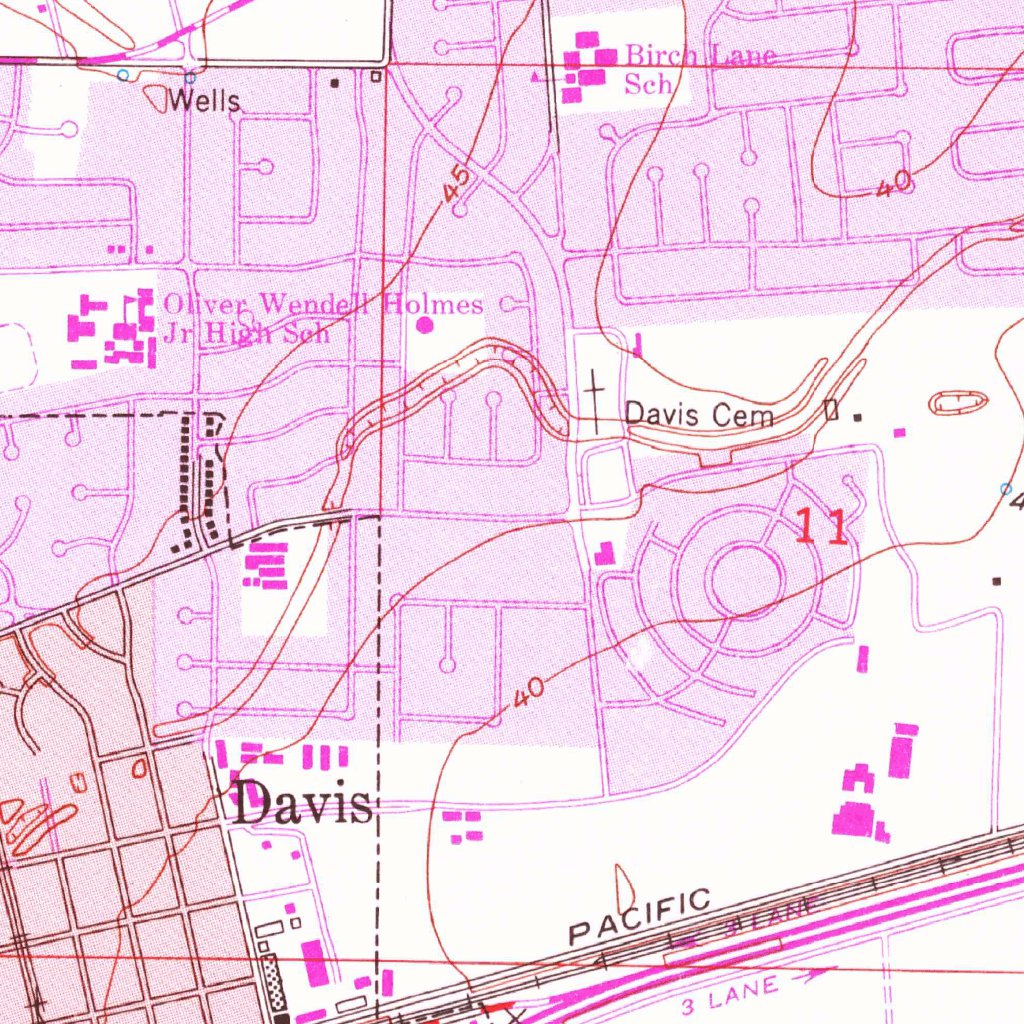 Davis, CA (1952, 24000-Scale) Map by United States Geological Survey ...