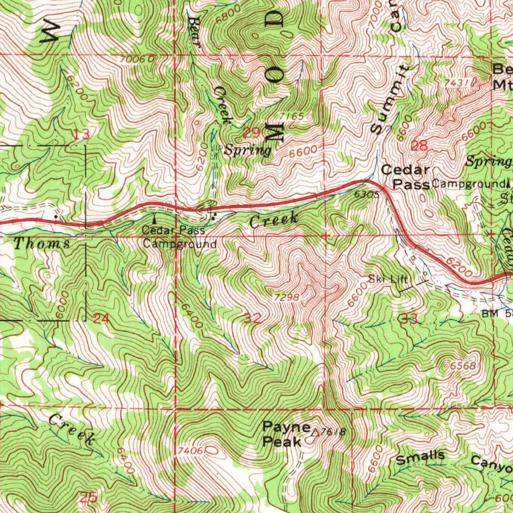 Davis Creek, CA (1962, 62500-Scale) Map by United States Geological ...
