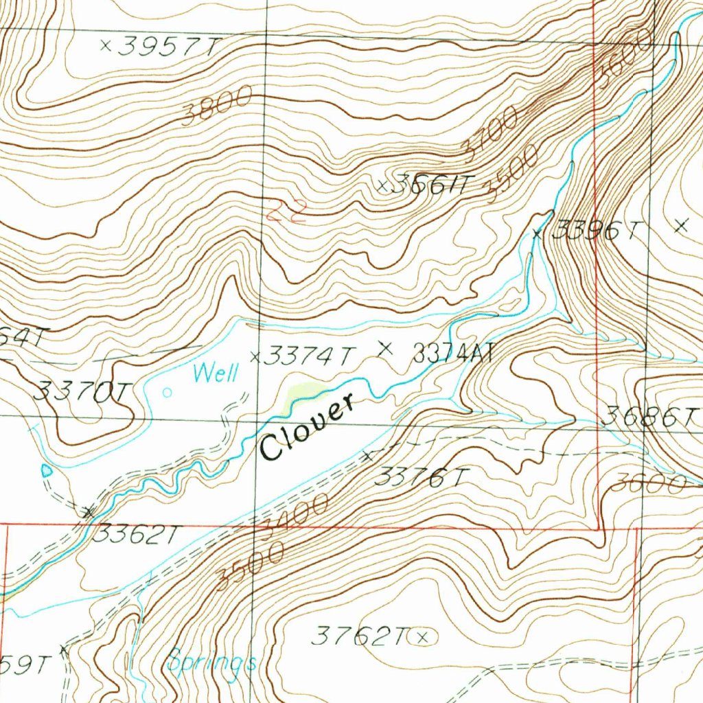 Davis Mountain SW, ID (1986, 24000-Scale) Map by United States ...