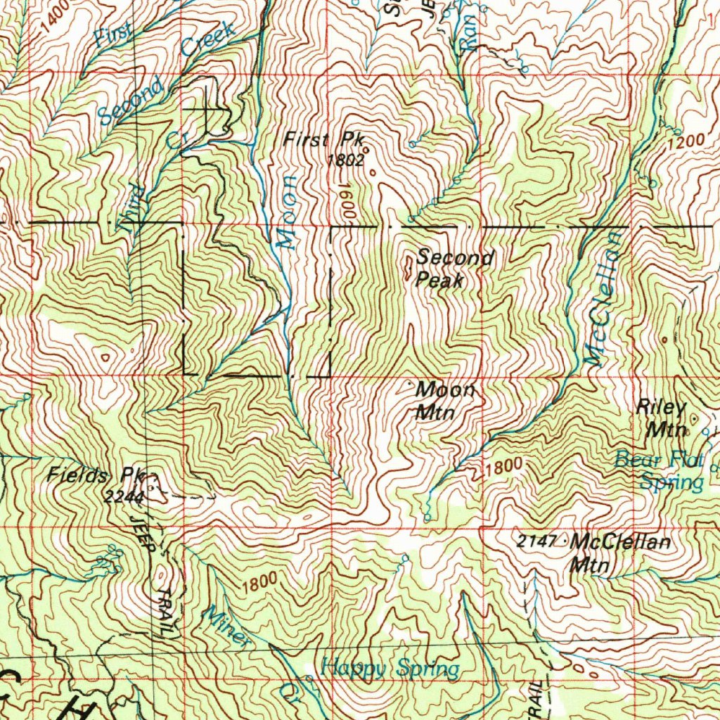 Dayville, OR (1981, 100000-Scale) Map by United States Geological ...