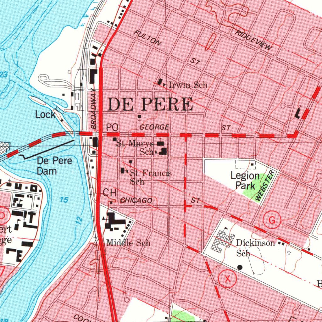 De Pere, WI (1982, 24000-Scale) Map by United States Geological Survey ...