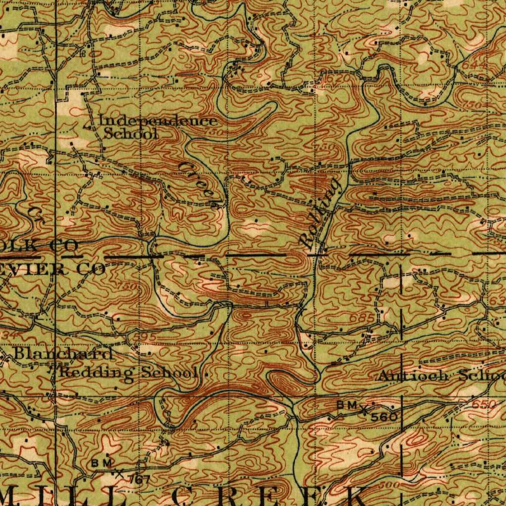 De Queen, AR-OK (1913, 125000-Scale) Map by United States Geological ...