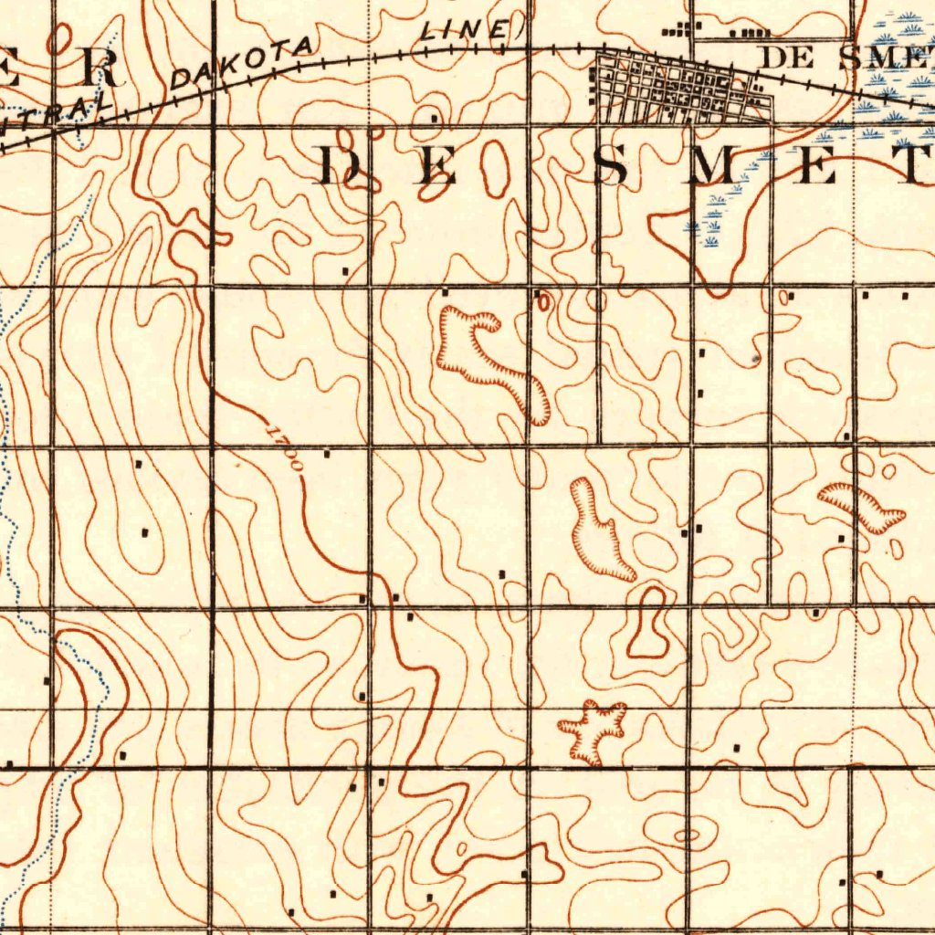 De Smet, SD (1899, 125000-Scale) Map by United States Geological Survey ...