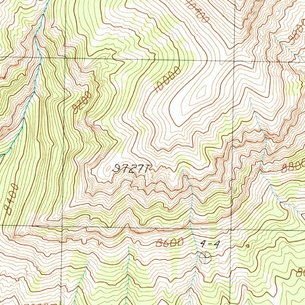 Dead Indian Peak, WY (1989, 24000-Scale) Map by United States ...